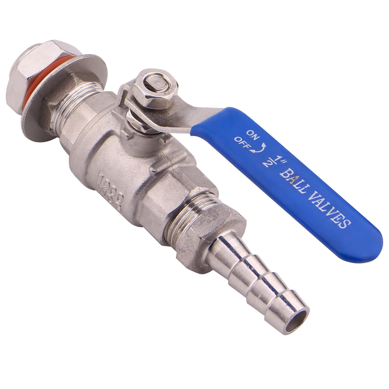 Snapklik.com : DERNORD 2 Packs 1/2 Inch Weldless Ball Valve Stainless ...