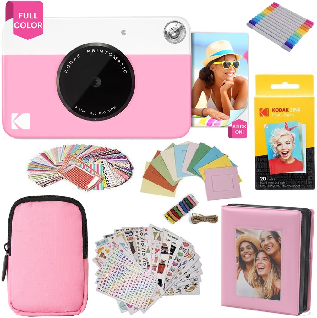 Amazon.com : KODAK Printomatic Full-Color Instant Print Camera Gift ...