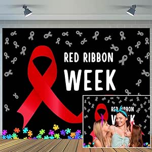 Amazon.com : Red Ribbon Week Banner,Red Ribbon Awareness Poster ...