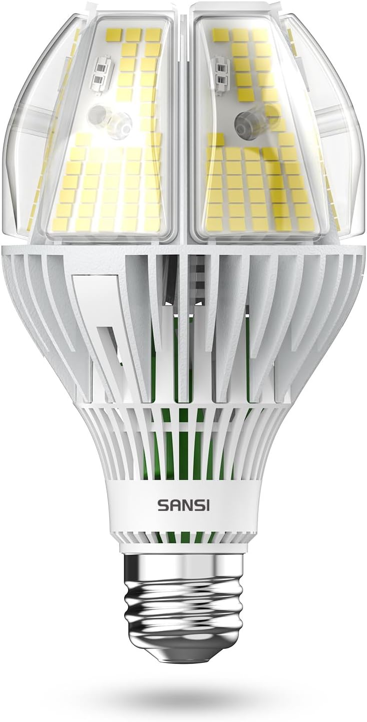 SANSI 10,000 Lumens A21 LED Light Bulb, Super Bright 650W Equiv. E26 ...