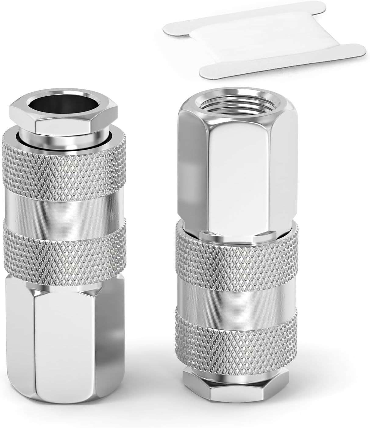 ERGAOBOY 2 Pcs 3/8" BSP Female Air Hose Fittings, Flow Quick Connect ...