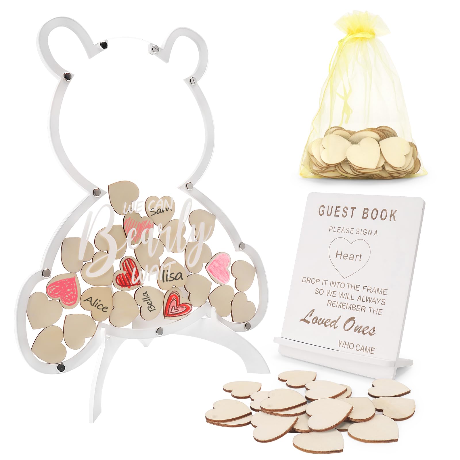 Snapklik.com : Baby Shower Guest Book Alternatives, We Can Bearly Wait ...