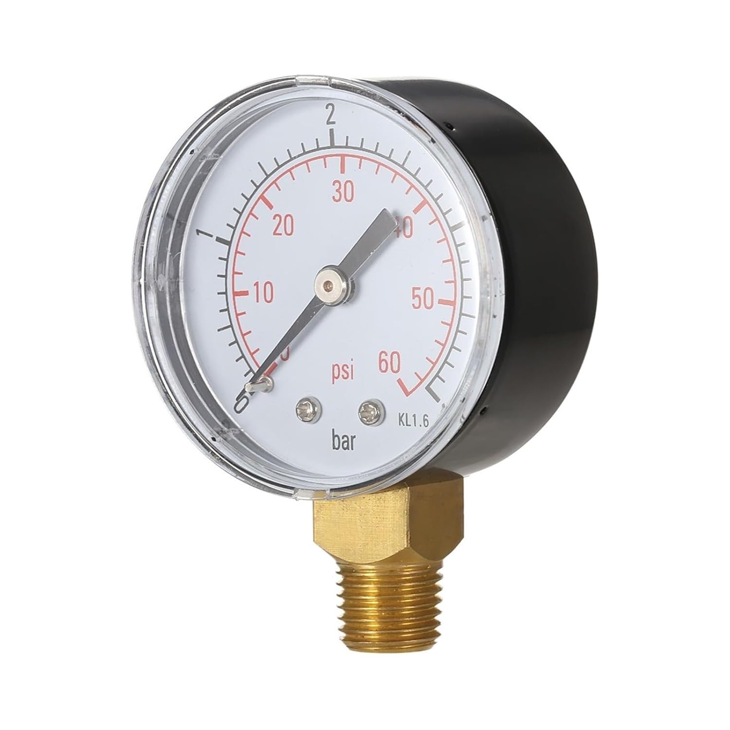 HVAC Manifold Gauge Pressure Gauge 50mm 0~60psi 0~4bar Pool Filter ...