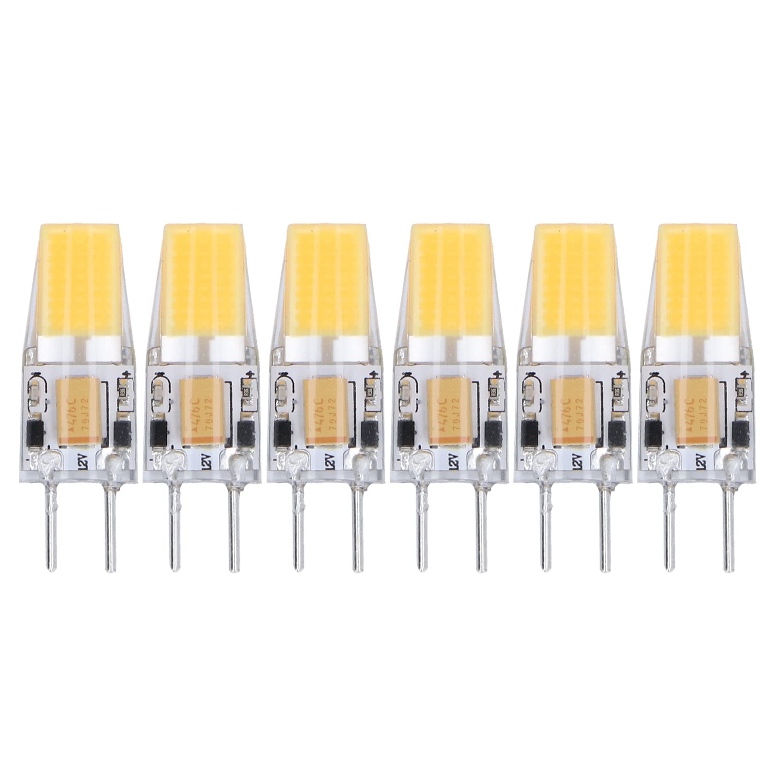 GY6.35 LED Bulb, 6 Pack 5W AC DC12V COB Light Bulb Energy Saving ...