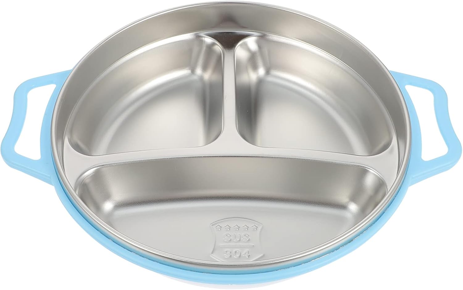 Amazon.com: LIFKOME Stainless Steel Divided Plate for Toddlers, 3 ...