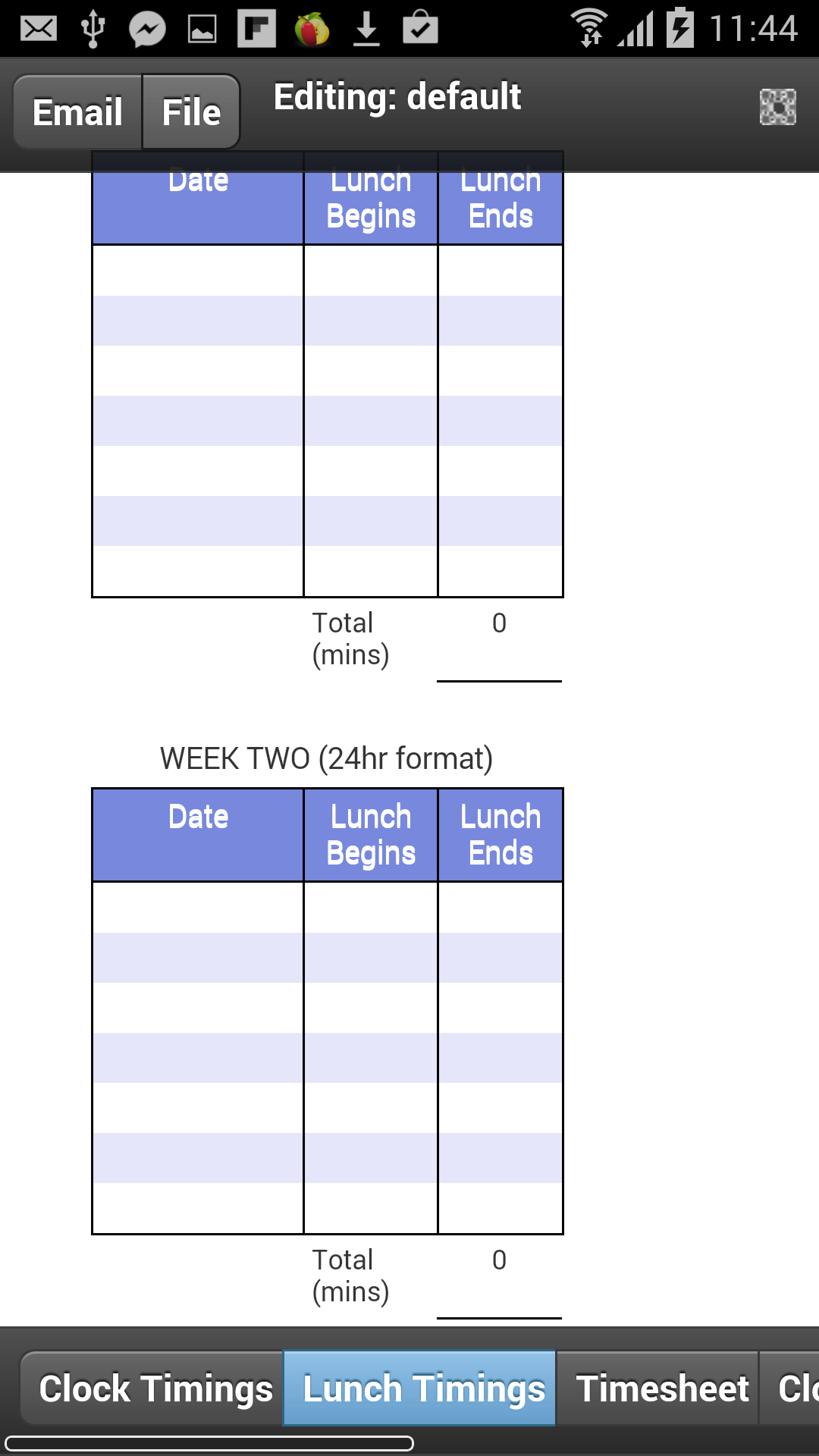 Monthly Employee Timesheet - App on Amazon Appstore
