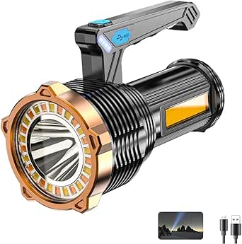 Rechargeable LED Torch, Multi-Functional Super Bright Rechargeable ...