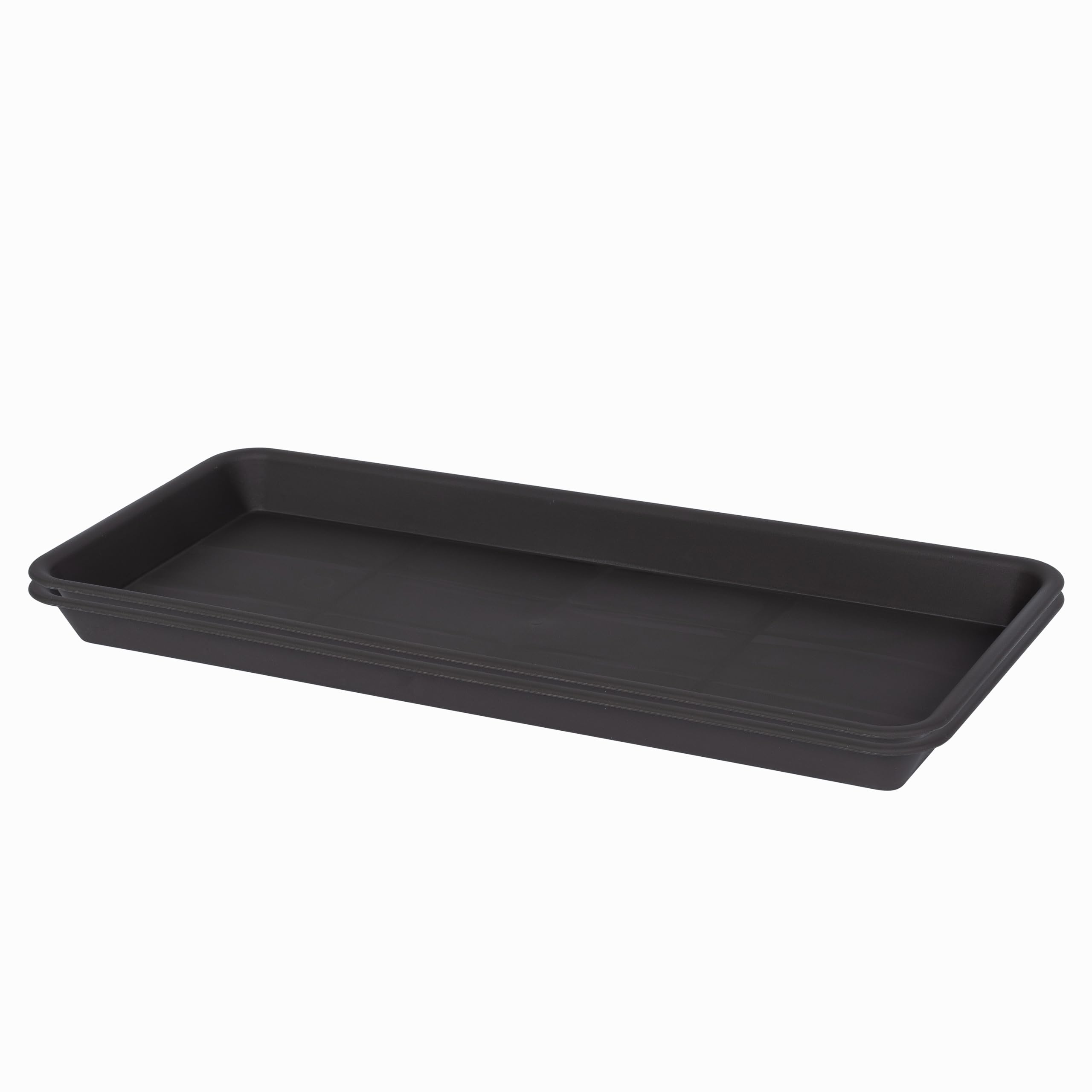 Snapklik.com : VUWEZ 2 Pack Plastic Plant Tray Saucer, Rectangular ...