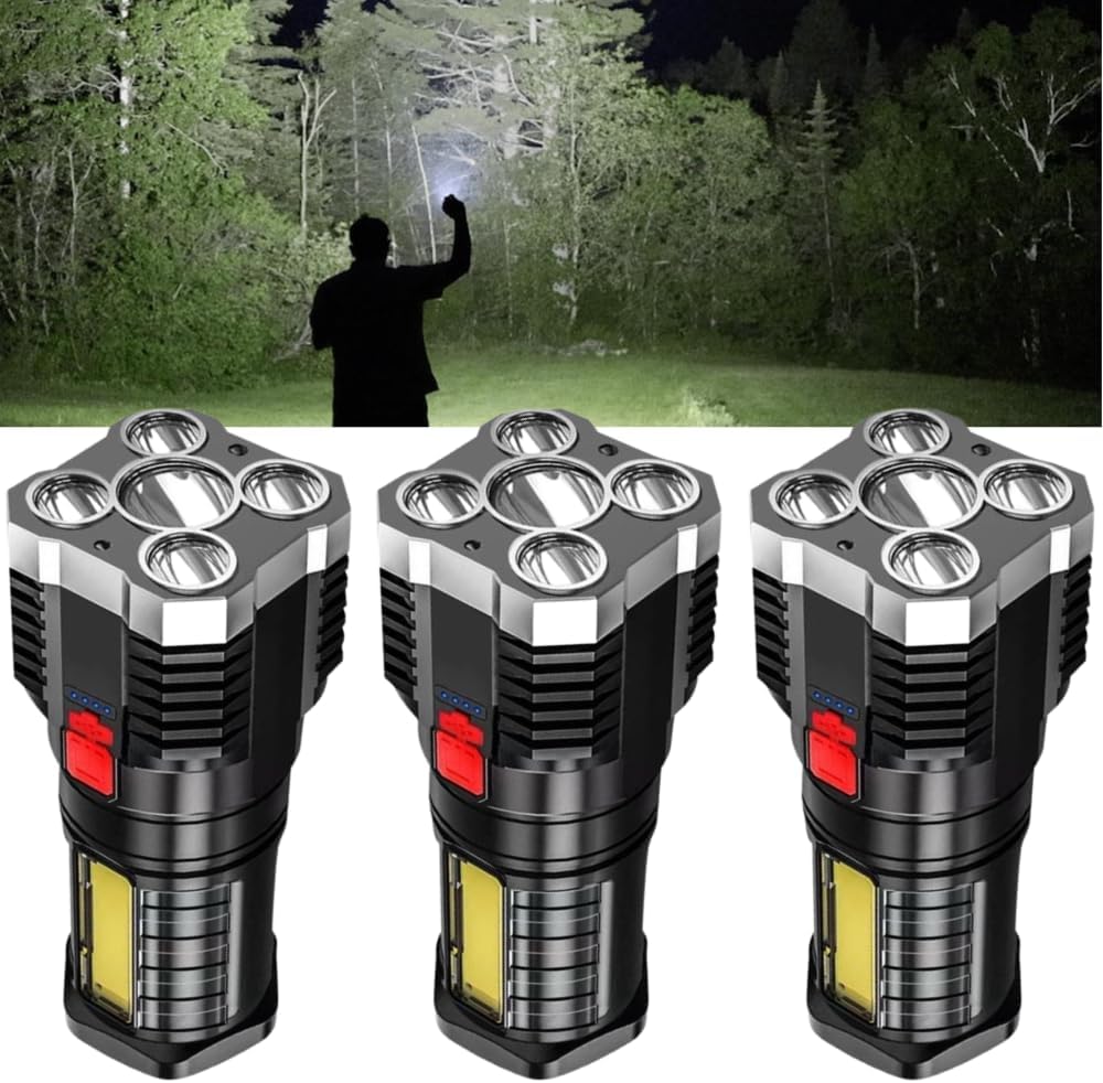 Amazon.com: Blarie TetraBeam 2024 Rechargeable Tactical Flashlight ...
