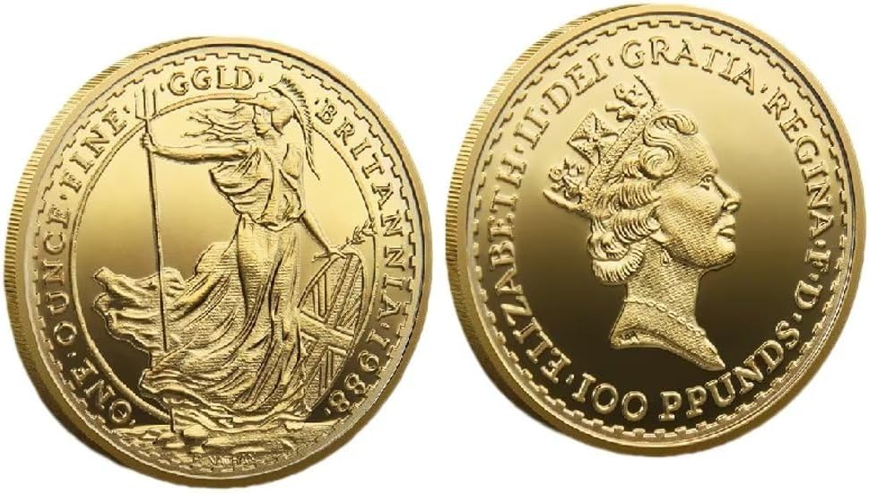 Amazon.com: Britannia Coin Brilliant - Queen Elizabeth II on Obverse ...