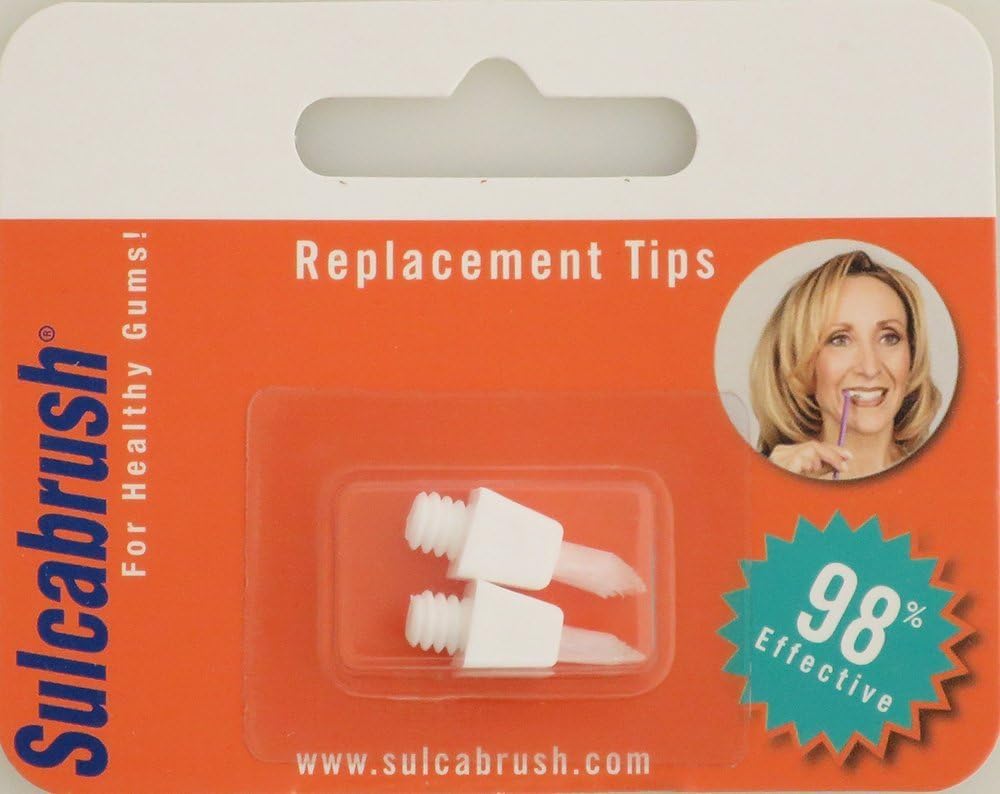 Amazon.com : Sulcabrush Replacement Tips - 3 Pack : Health & Household