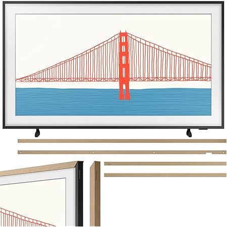 Amazon.com: SAMSUNG 65-inch Class The Frame Customizable Bezel - Beige ...