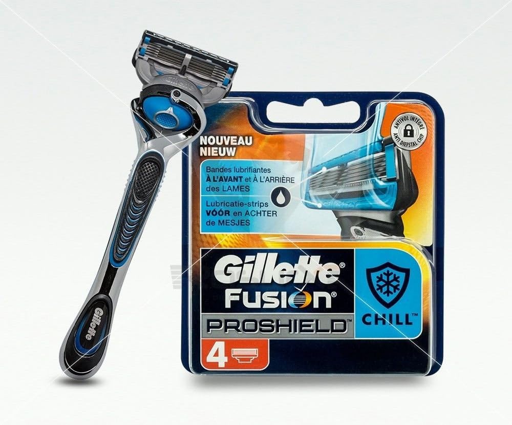 Gillette Fusion Proshield – Chill afeitadora Incluye 5 cuchillas Flex ...