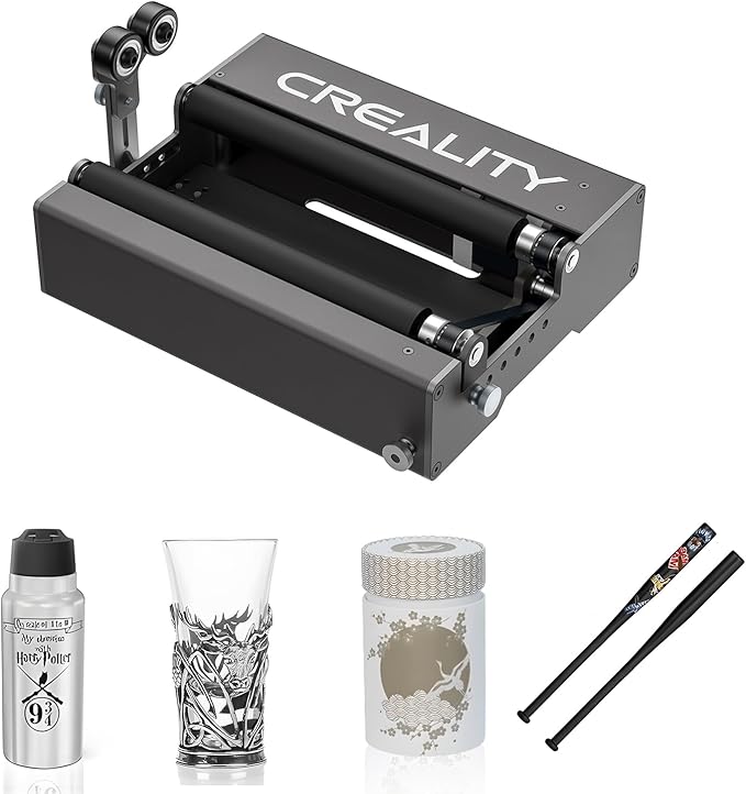 Amazon.com: Creality Official Laser Rotary Roller, 360° Laser Engraver ...