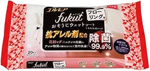 Amazon | カミ商事 エルモア fukut ふくっと おそうじシート ウェットシート フローリング用 20枚入 | エルモア | ワイパー・ダスター取替シート