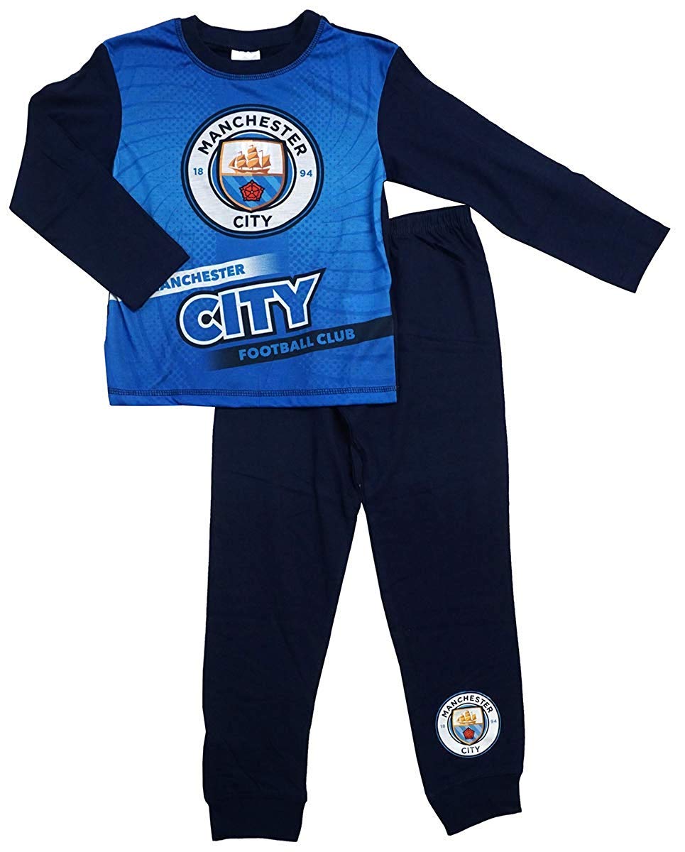 Buy Boys Official Manchester City Football Club Man City MCFC Pyjamas ...