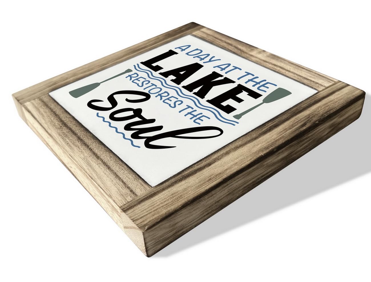 Snapklik.com : Lake Wood Plaque Sign, A Day At The Lake Restores The ...