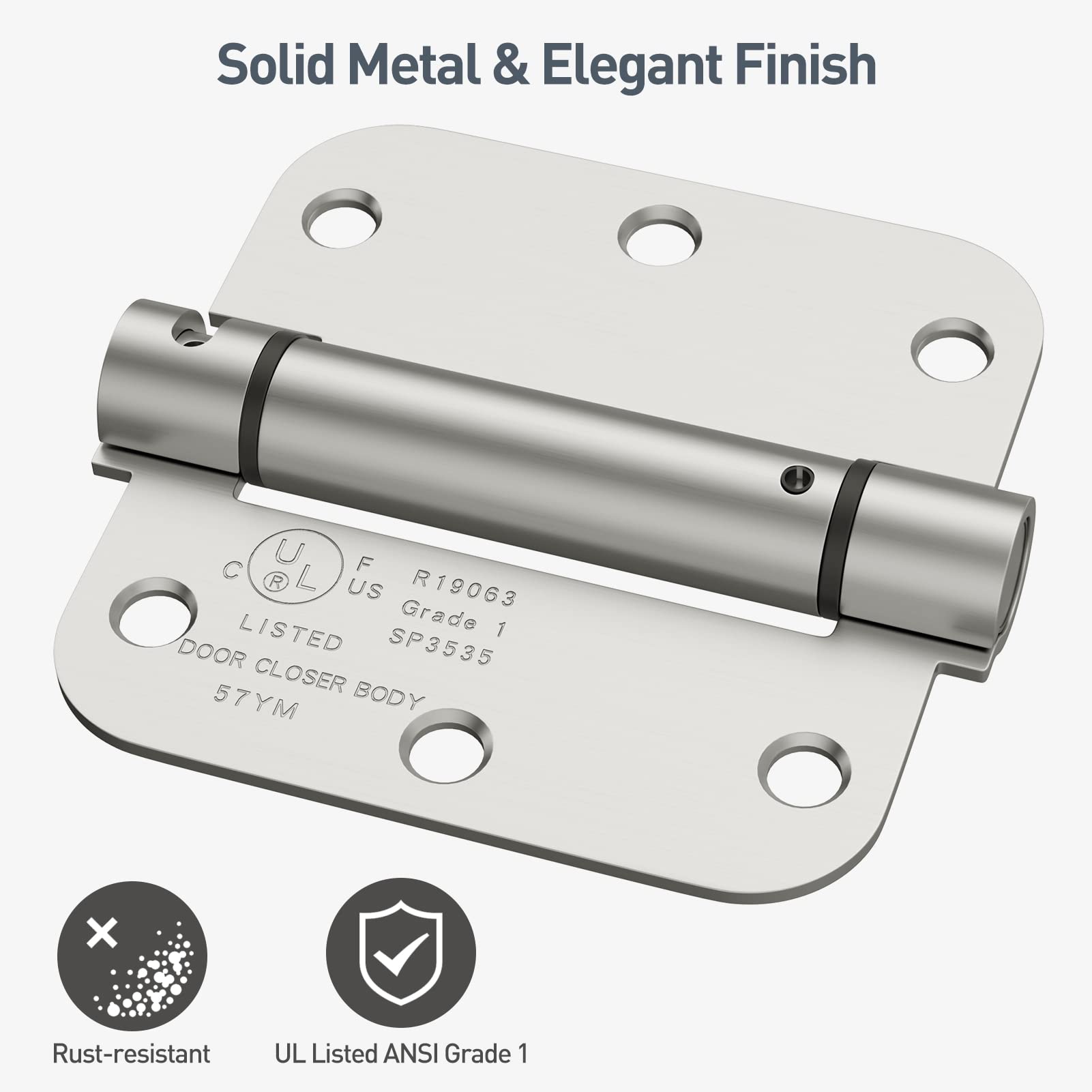 Snapklik.com : Self Closing Door Hinge 3.5 Inch, Spring Hinge ...