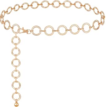 FIORETTO Chain Belt for Women Metal Waist Chain Fashion Multilayer ...