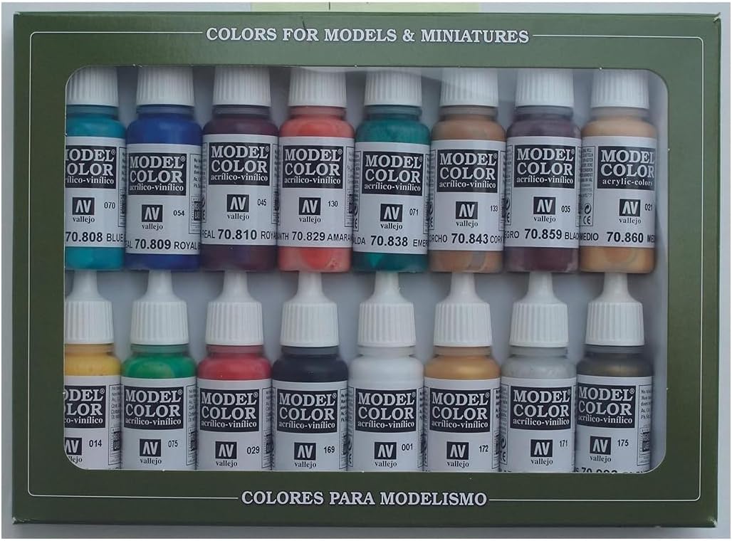 70142 Model Colour Medieval Colors 16 Colour Acrylic Paint Set : Amazon ...