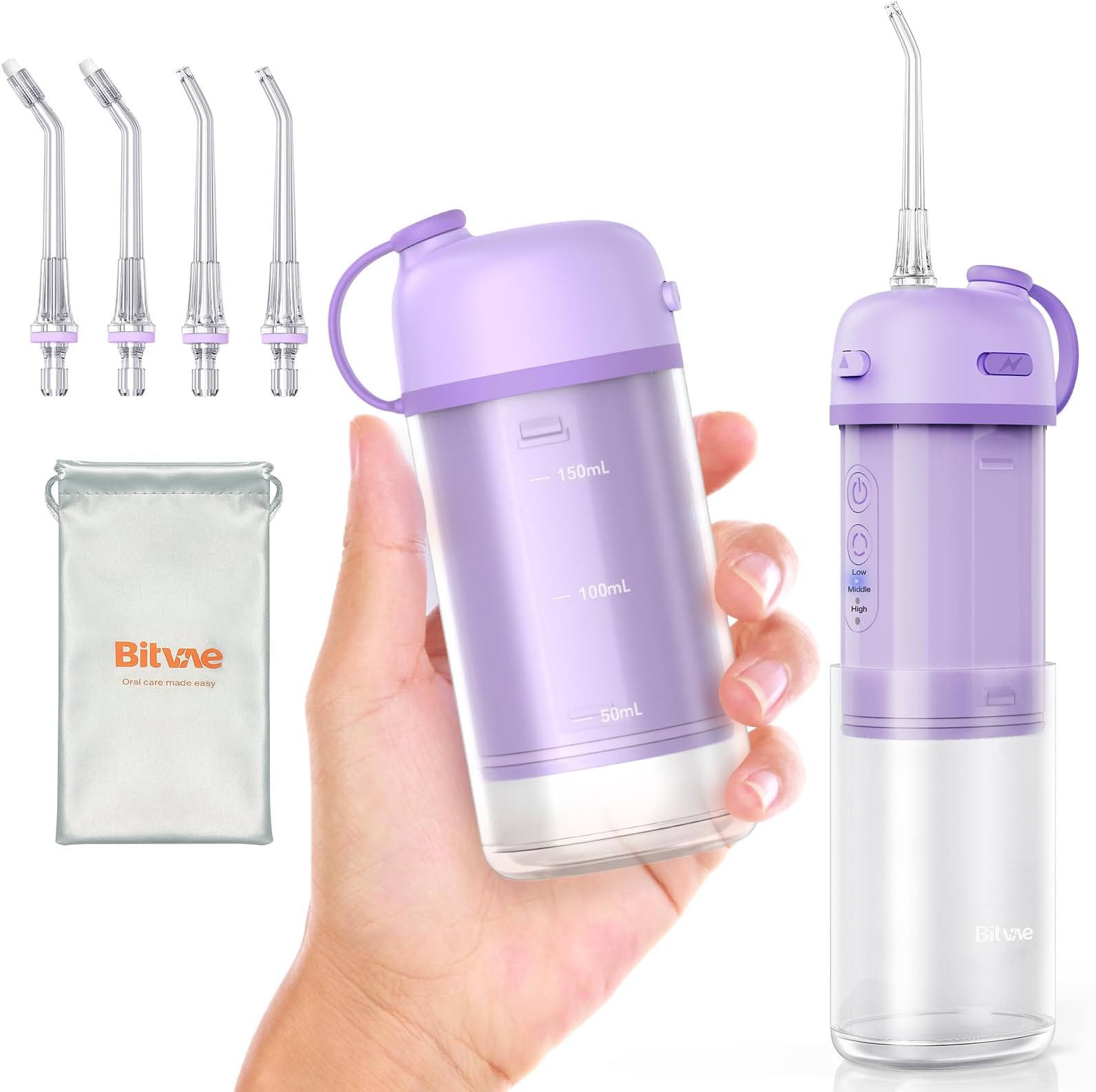 Amazon.com: Bitvae P1 Water Flosser for Teeth, Portable Mini Water ...