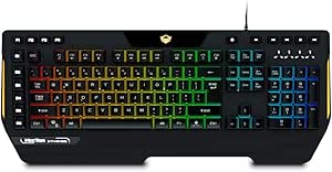 MEETION MT-K9420 RGB LED Membrane Backlit Wired Gaming Keyboard | 104/ ...