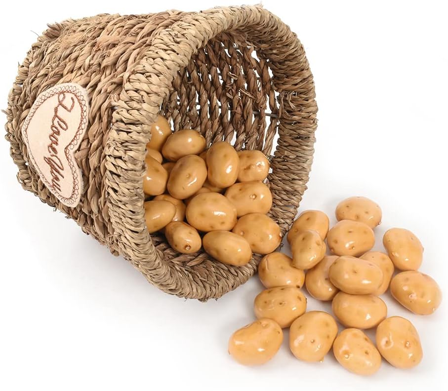 Amazon.com: HUIANER Mini Artificial Potatoes, 40PCS Fake Potatoes ...