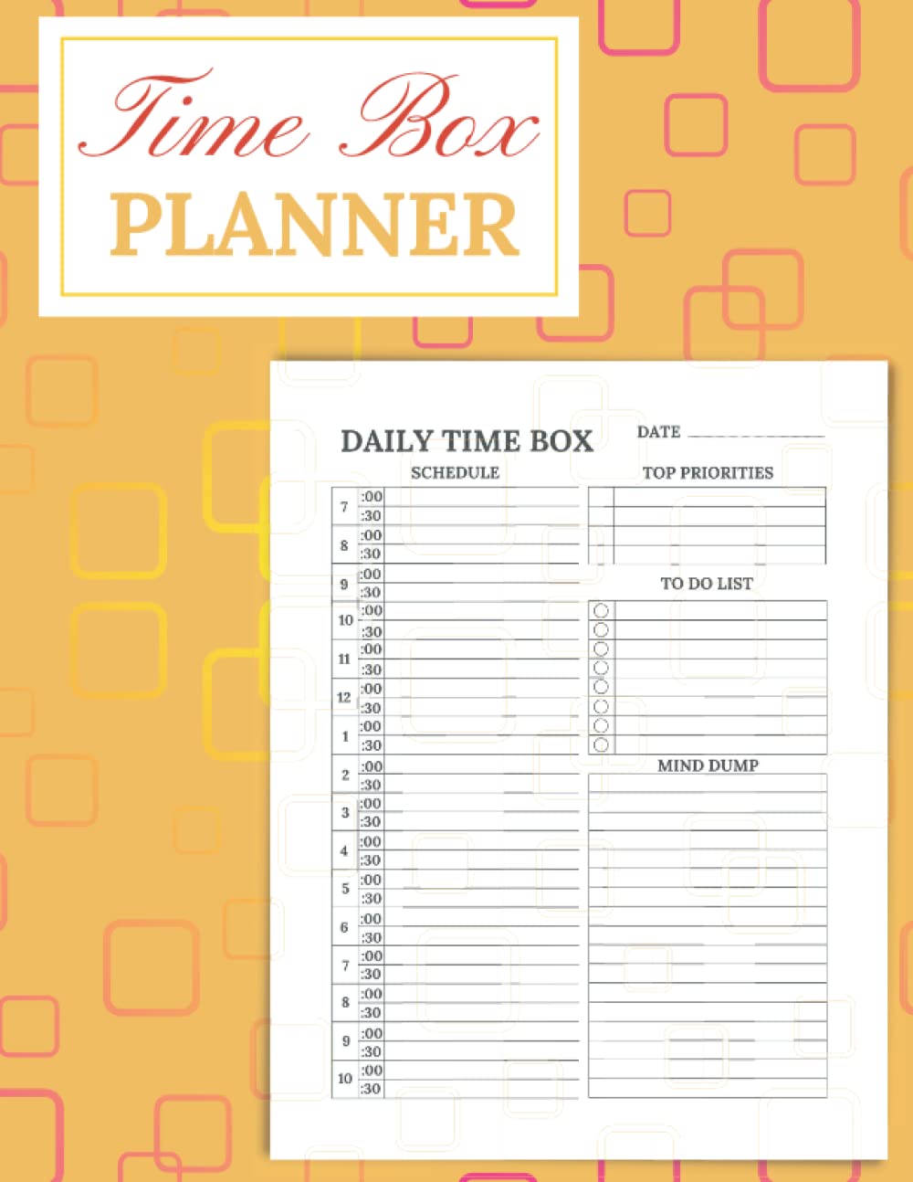 Amazon.com: Time Box Planner: Timebox Productivity Planner - Simple Yet ...