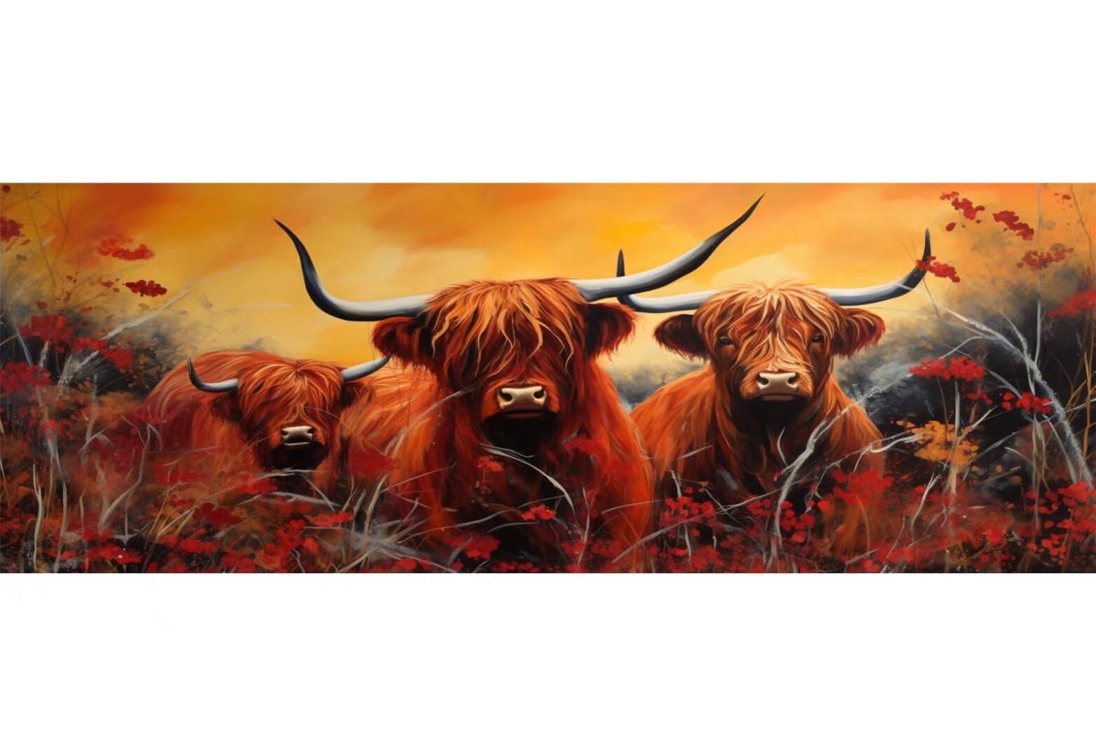 Highland Mucca Diamond Painting By Numbers Kit Scottish Fluffy Mucca ...