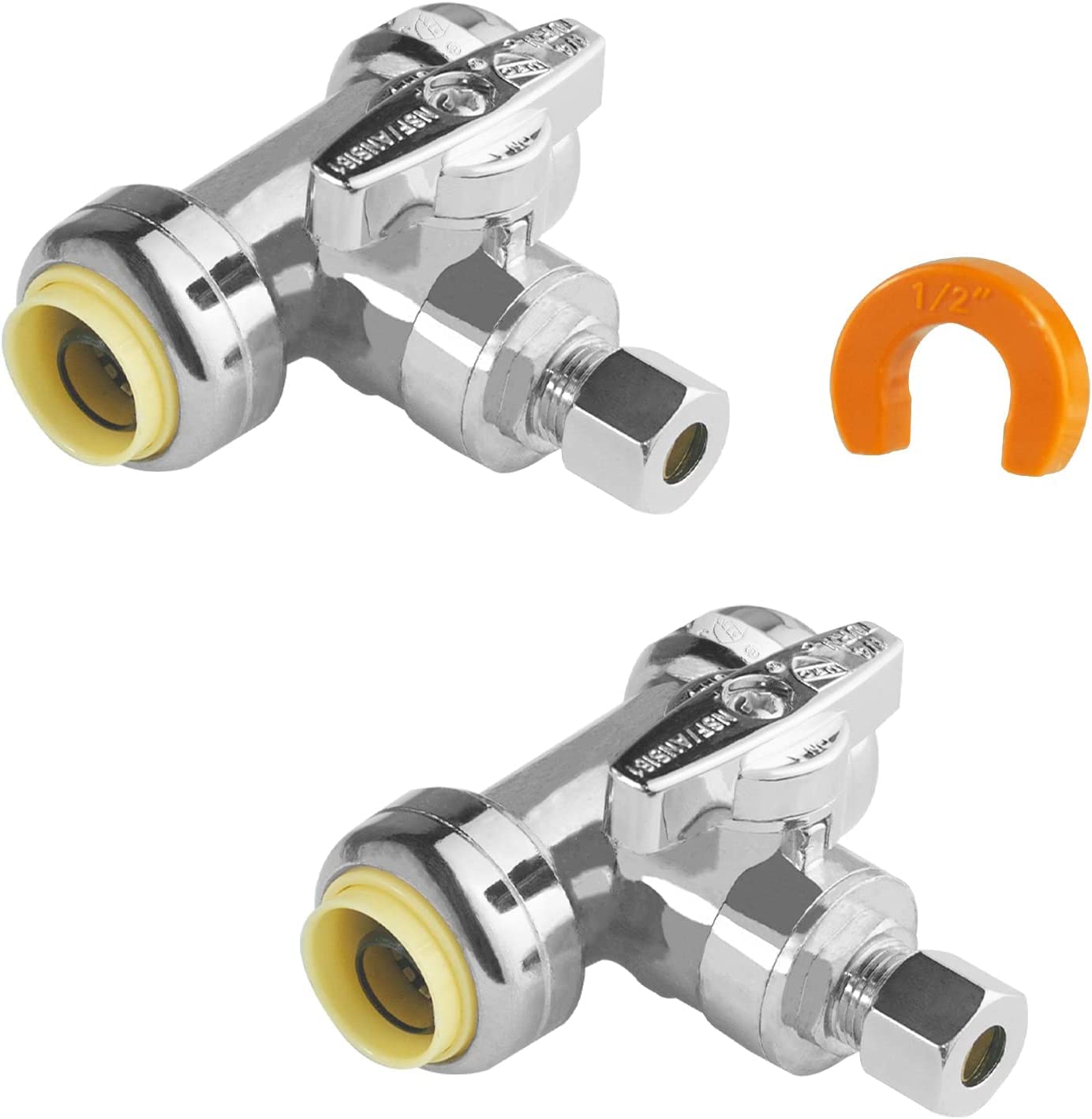 Snapklik.com : (Pack Of 2) WiseWater 1/2" Push X 1/2" Push X 3/8" OD ...