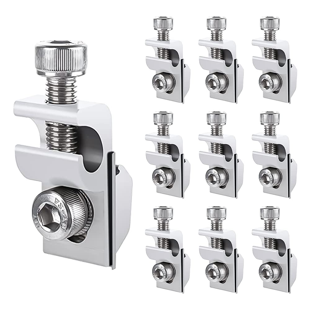 Udbrud Pack of 10 Solar Panel Grounding Clips, Ground Clamp for PV ...