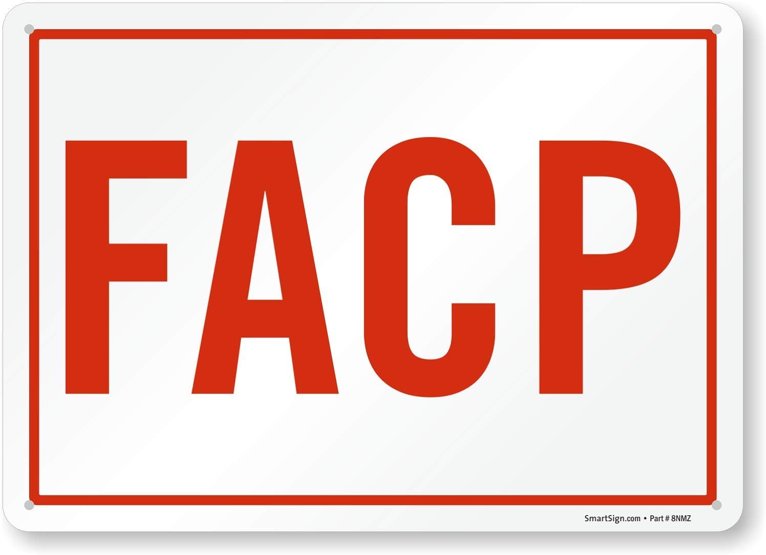 Amazon.com: SmartSign "FACP" Sign | 10" x 14" Aluminum : Industrial ...