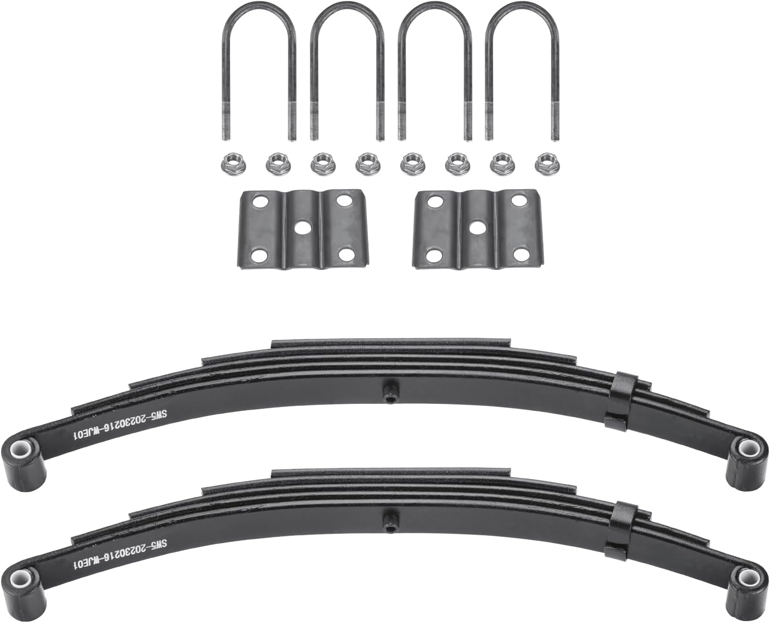 Amazon.com: Youxmoto Single Trailer Axle Suspension Kit, 5 Leaf Leaf ...