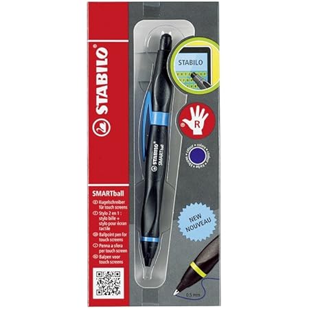 STABILO SMARTball Right Handed Blue Ink Ballpoint Pen with Touch Screen ...