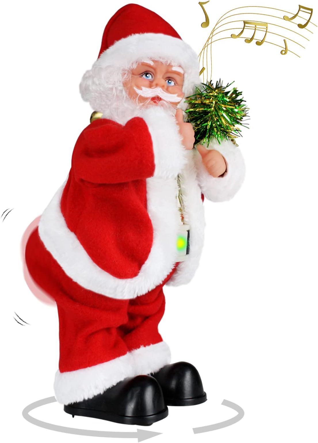 Amazon.com: Gfilay Animated Santa Claus Toy, Singing and Dancing Santa ...