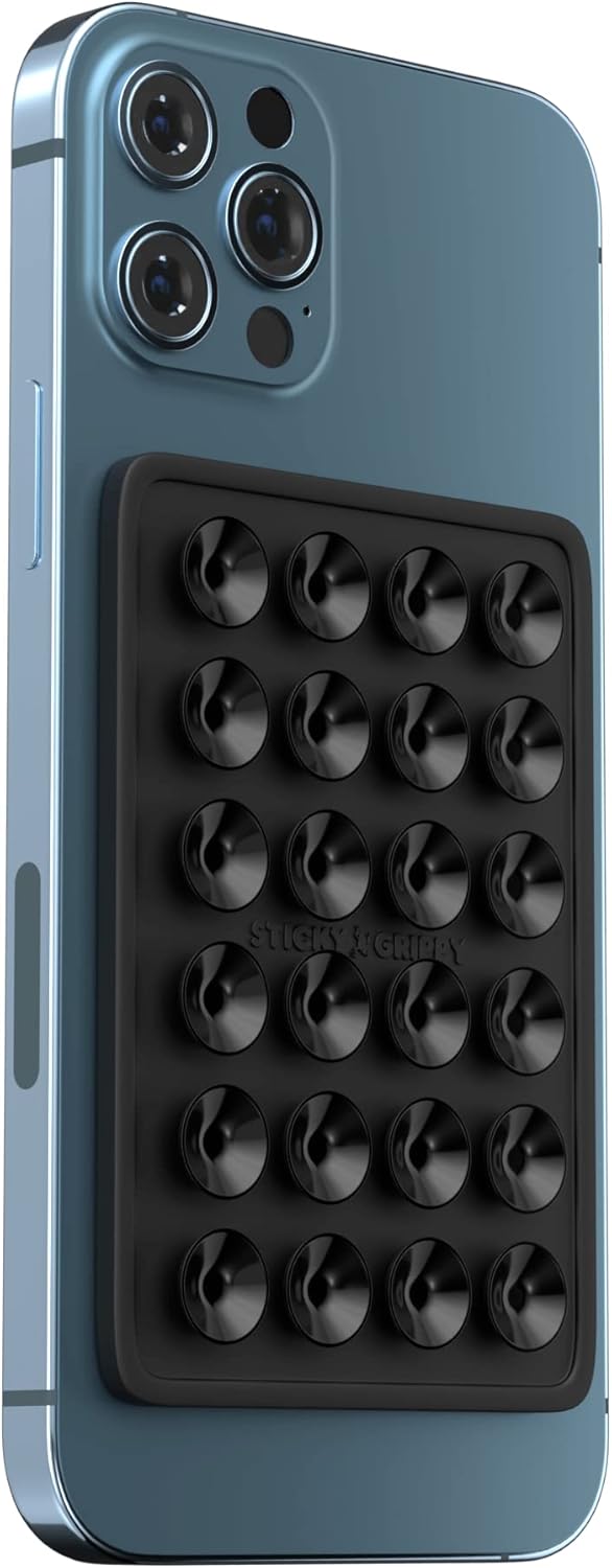StickyGrippy Suction Phone Case Mount, Sillicon Adhesive Phone ...
