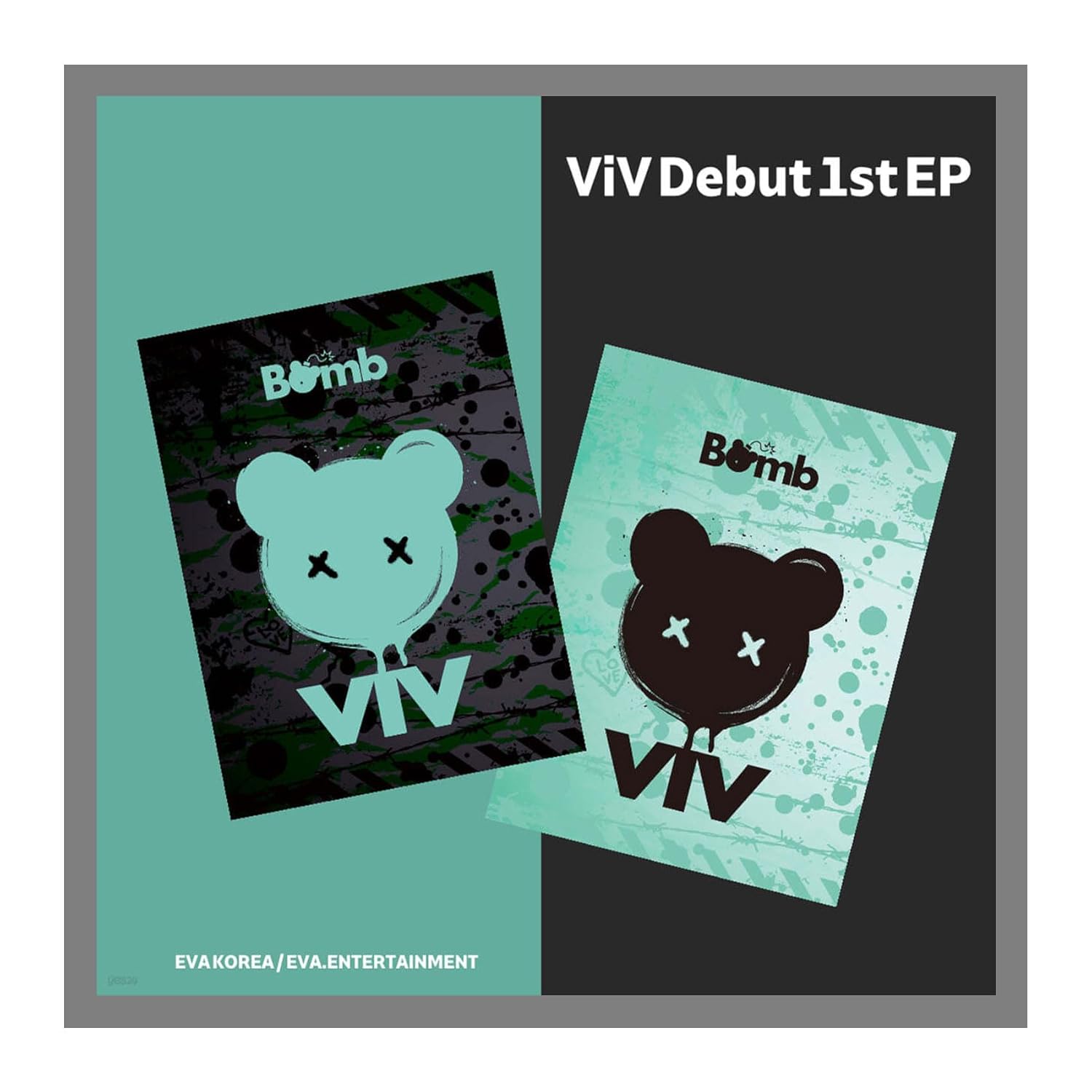 VIV, NAGOMI, TZULING, VELLA, YUME - ViV Bomb 1st EP Album 2 Version SET ...