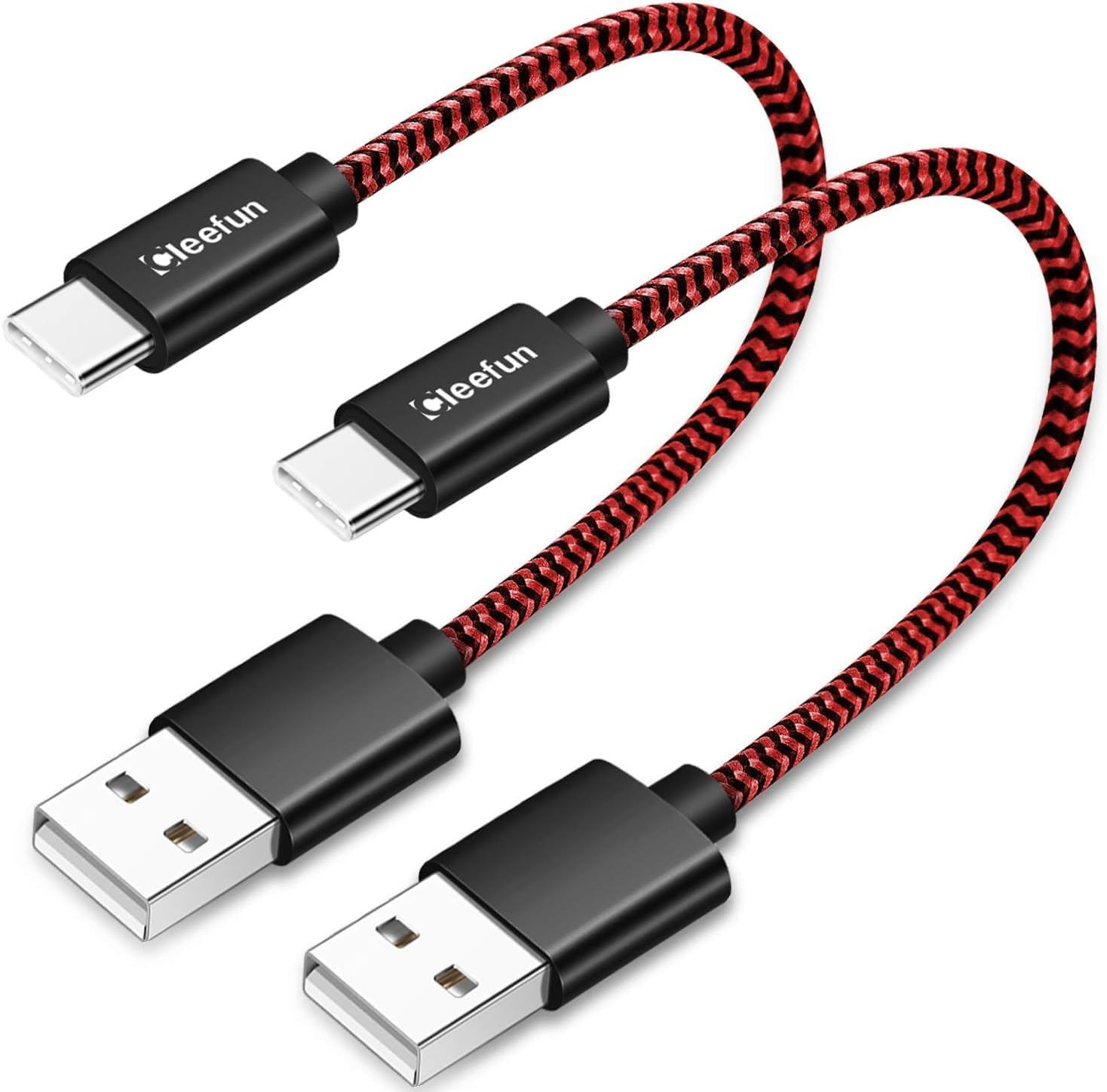 Amazon.com: eyjiew Short USB C Cable 1.5FT [3Pack], 3A Fast Charging ...