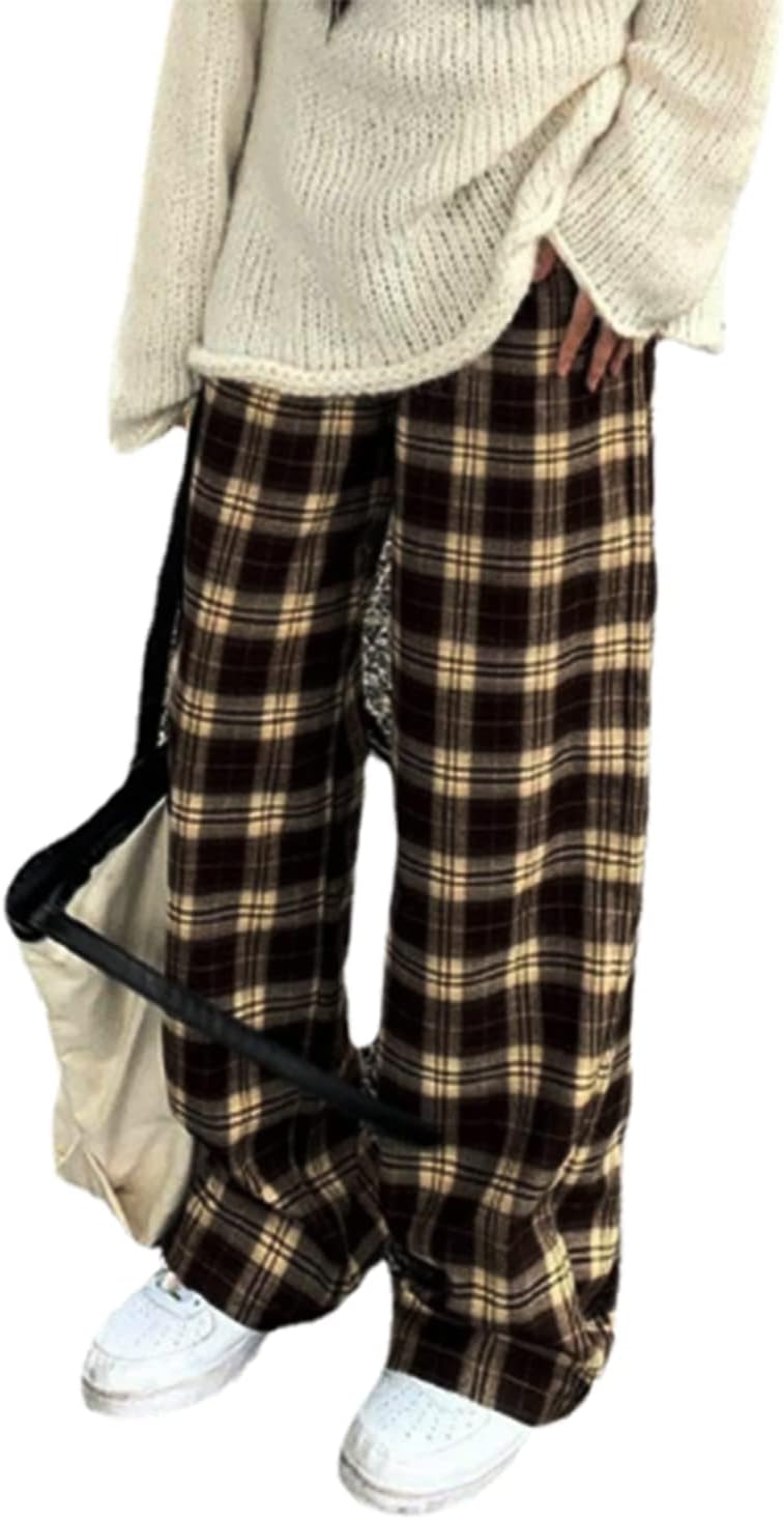Plaid Pants for Women Goth Pants Alt Pants Baggy Pants for Women Alt ...