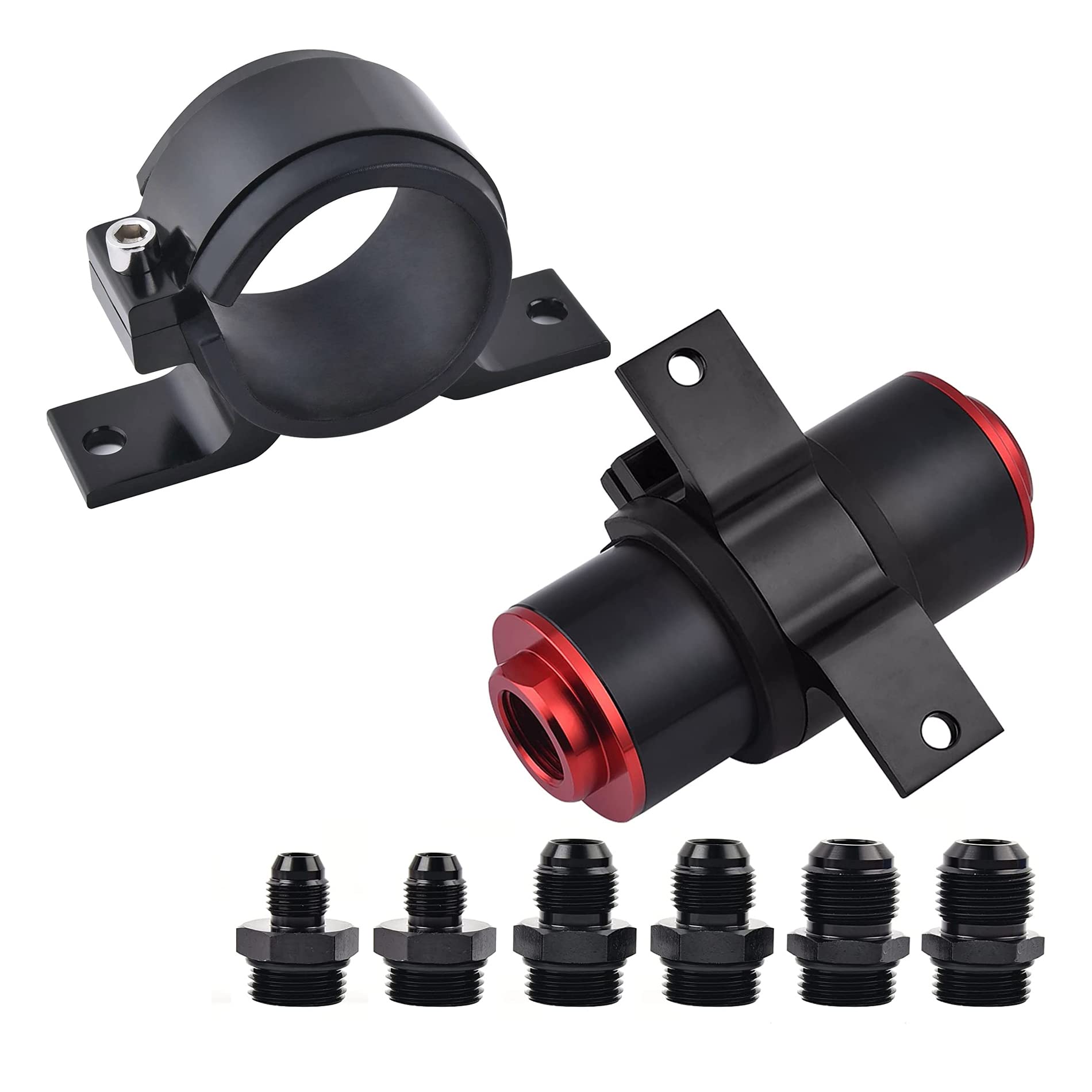 Amazon.com: EVIL ENERGY 100 Micron Inline Fuel Filter&Bracket Clamp ...