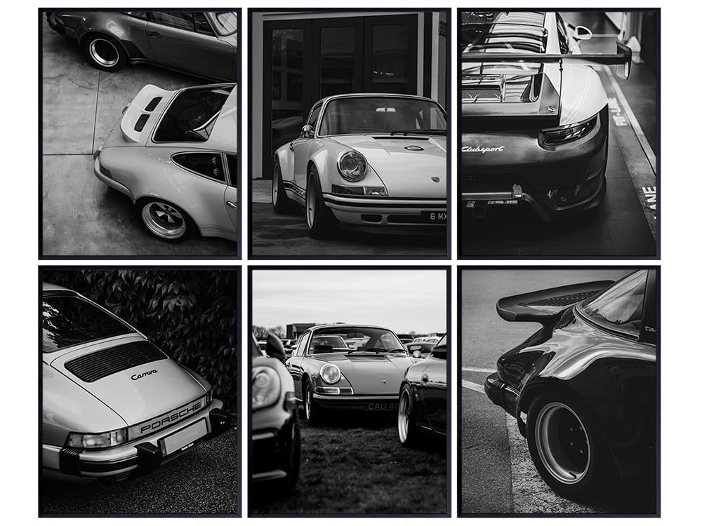 Amazon.com: Porsche 911 Wall Decor for Men - Race Car Garage Decor ...