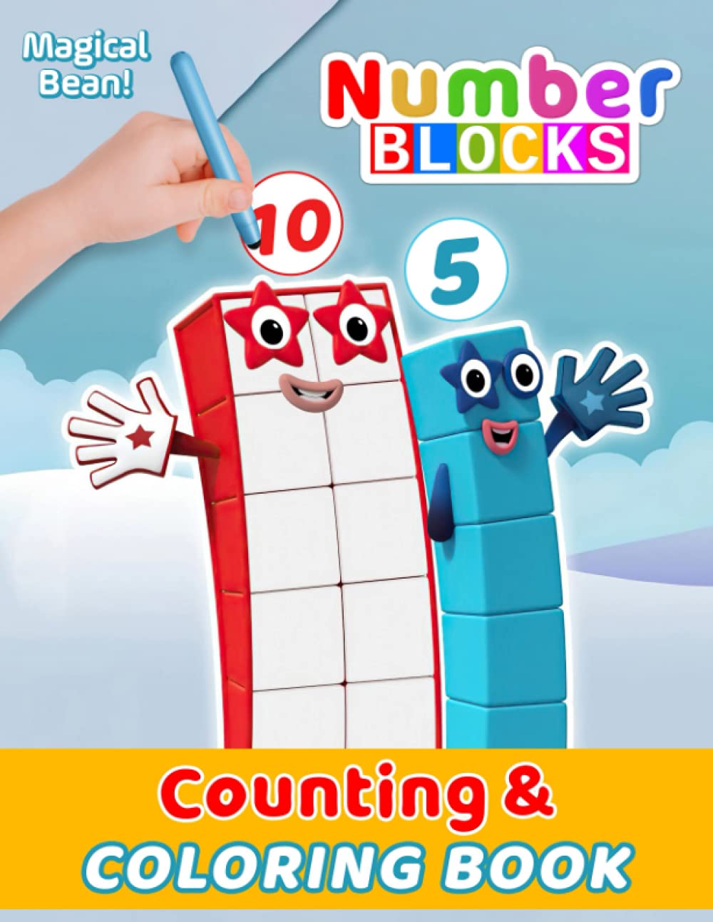 Buy Magical Bean! - Numberblocks Counting & Coloring Book: Number 1-100 ...