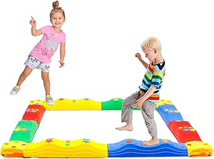 Kids Balance Stepping Stones 8 Pcs Anti-skidding Balance Beams Balance ...