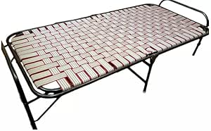 DUZZBEE Nylon Metal finish Foldable and Portable Single Bed | Indian ...