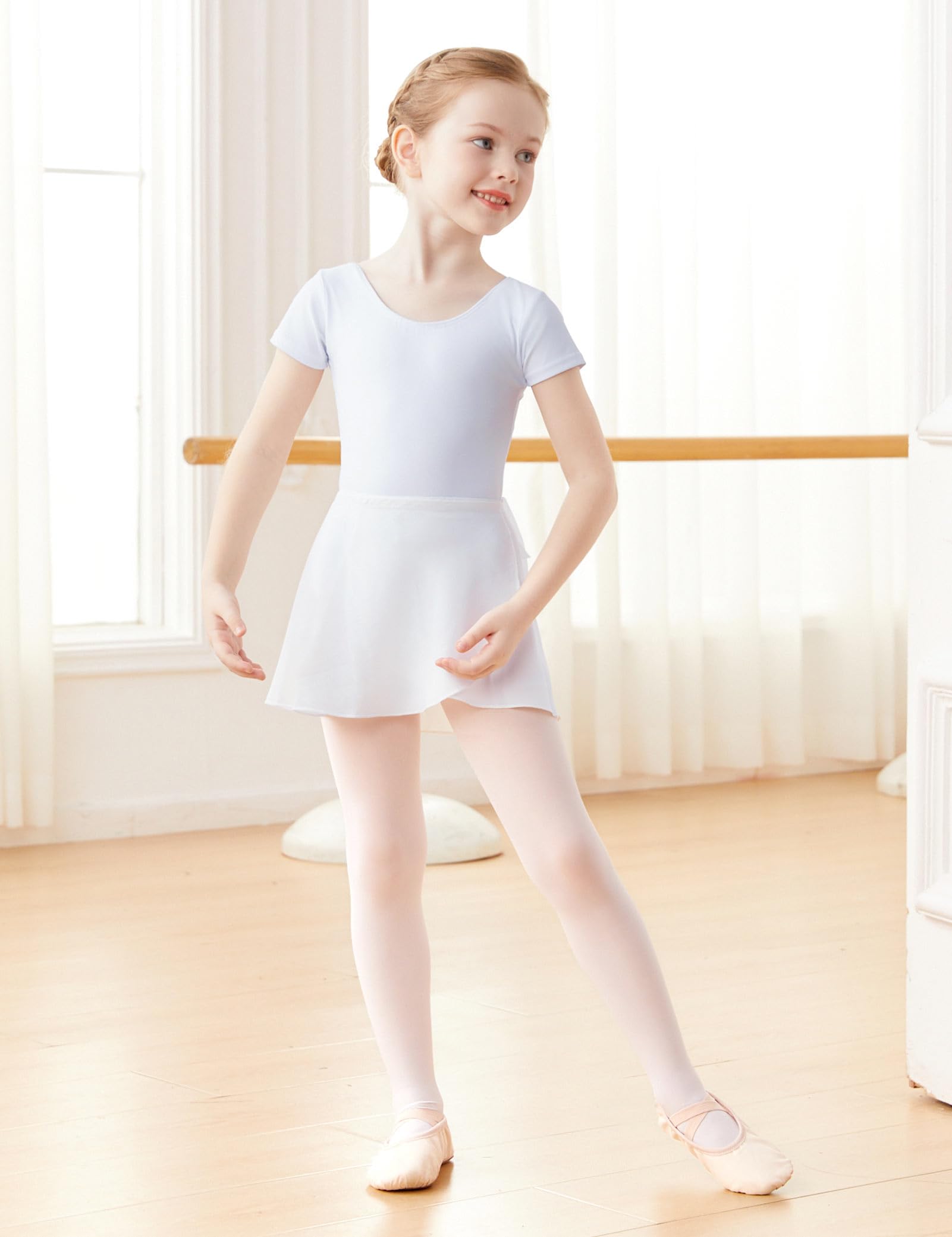 Snapklik.com : Daydance White Ballet Skirts For Girls