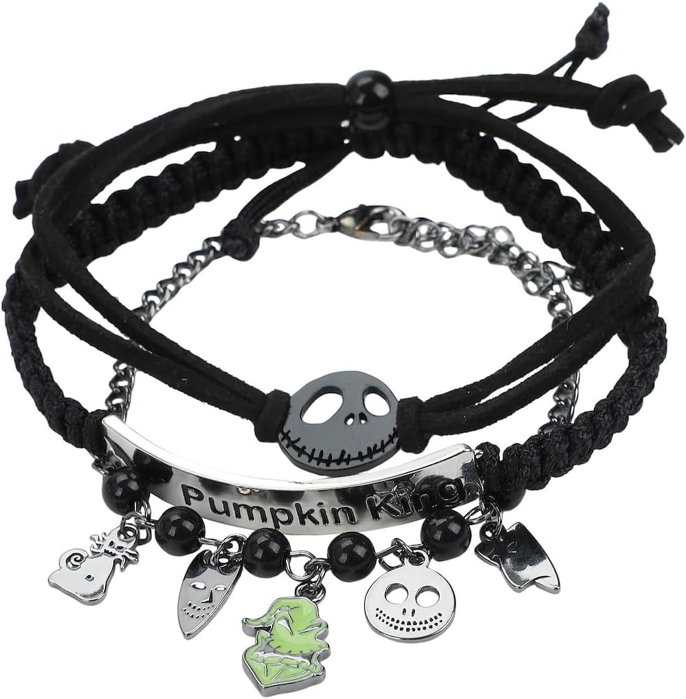 Amazon.com: Nightmare Before Christmas Multi-Character Bracelet Set ...