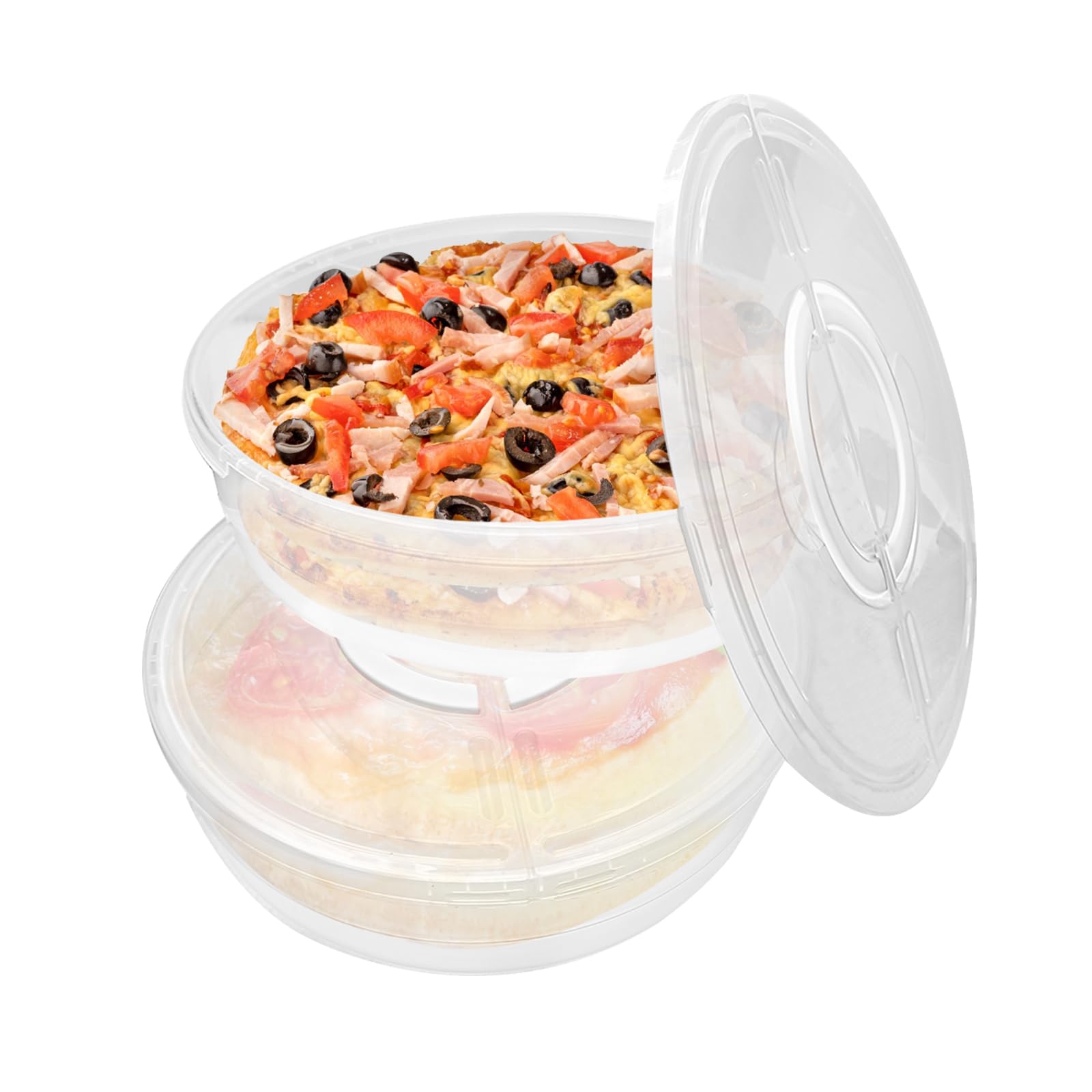 Amazon.com: Aufind 12" 2 Pack Pie Carrier with Lid and Handle, Reusable ...