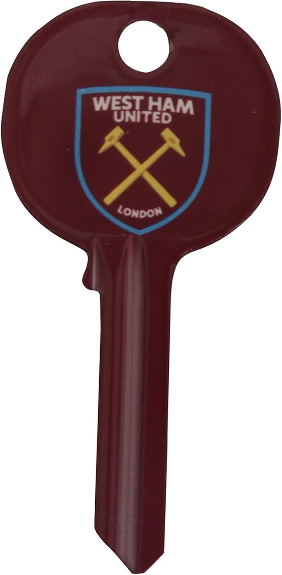 West Ham FC Official Football Crest Key Blank (One Size) (Multicoloured ...