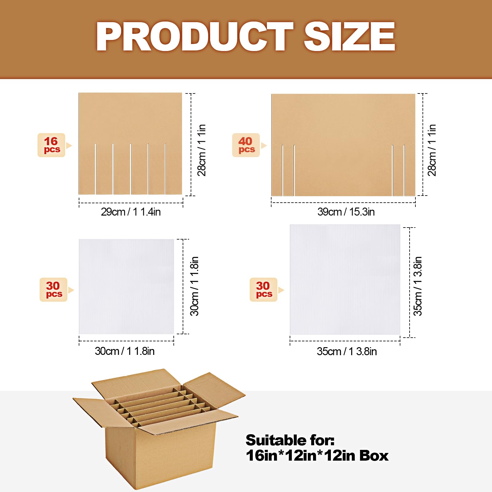 Tenceur 8 Sets 116 Pcs Kitchen Dish Packing Glass Dividers for Moving ...