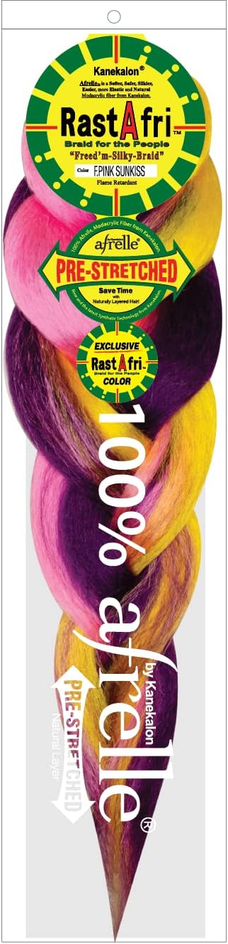 Amazon.com : RastAfri Freed'm Silky Braid Pre-Stretched (F.PINK SUNKISS ...